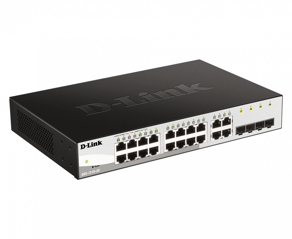 20 Port Gigabit Smart Switch D-Link DGS-1210-20