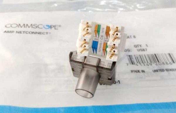 Nhân mạng RJ45-Modular Jack COMMSCOPE/AMP CAT6 (1375055-1)